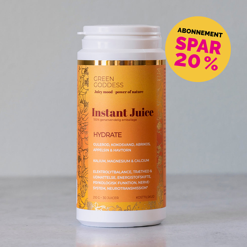 Hydrate Instant Juice, 210 g | Køb på greengoddess.dk