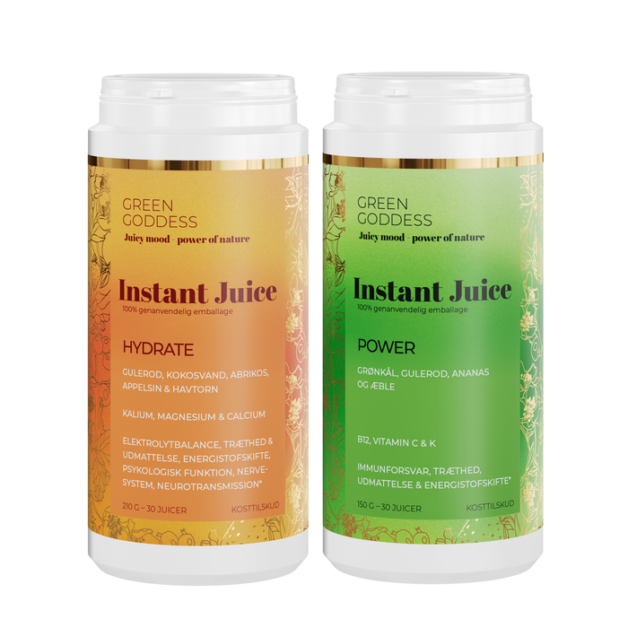 Instant Juice | Vælg mellem 3 varianter Green Goddess juice pulver 🥕
