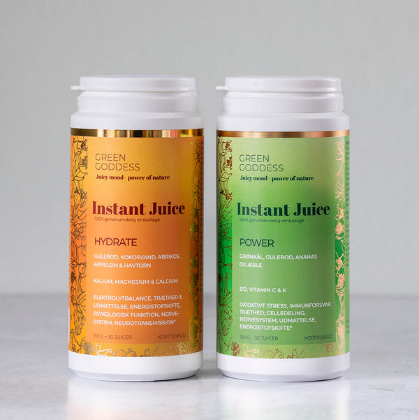 Instant Juice | Vælg mellem 3 varianter Green Goddess juice pulver 🥕