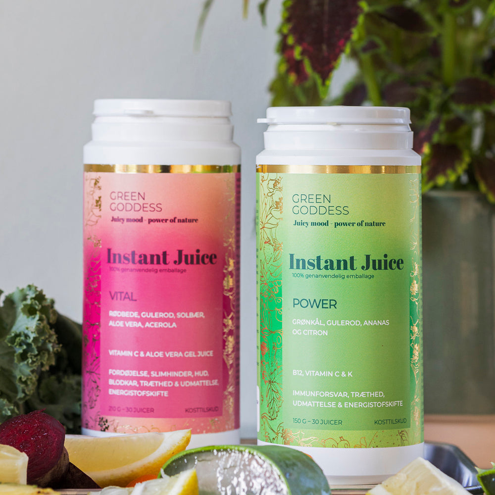 Instant Juice | Vælg mellem 3 varianter Green Goddess juice pulver 🥕